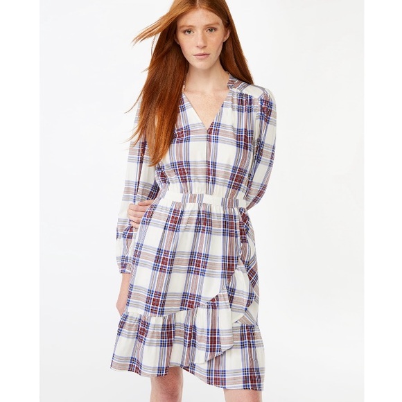 Free Assembly | Dresses | Nwt Free Assembly Plaid Ruffled Dress | Poshmark